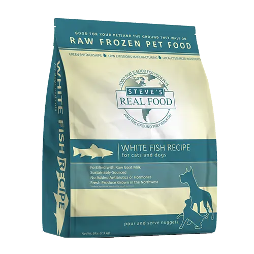 Frozen Raw Dog Food White Fish Recipe | Steves Real Food